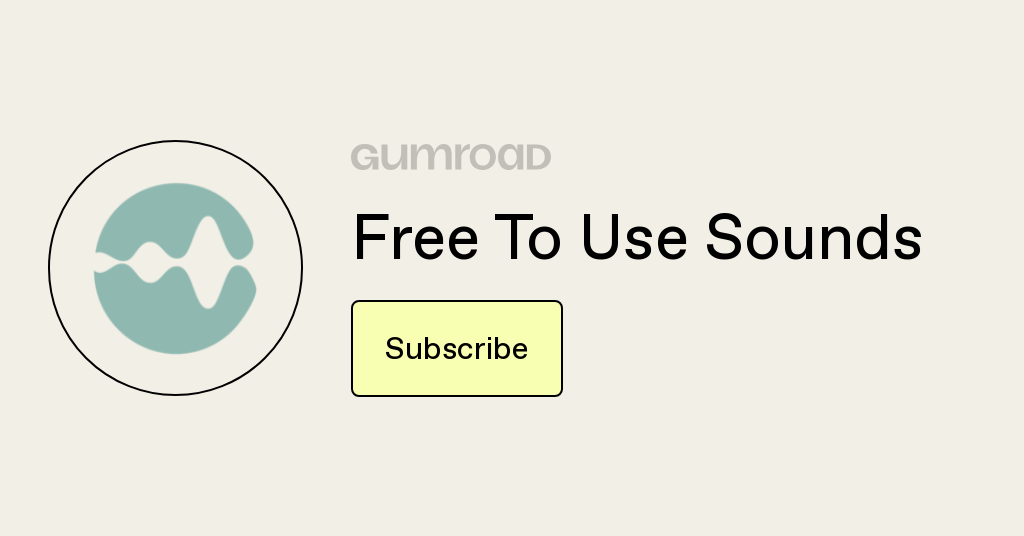 Free To Use Sounds