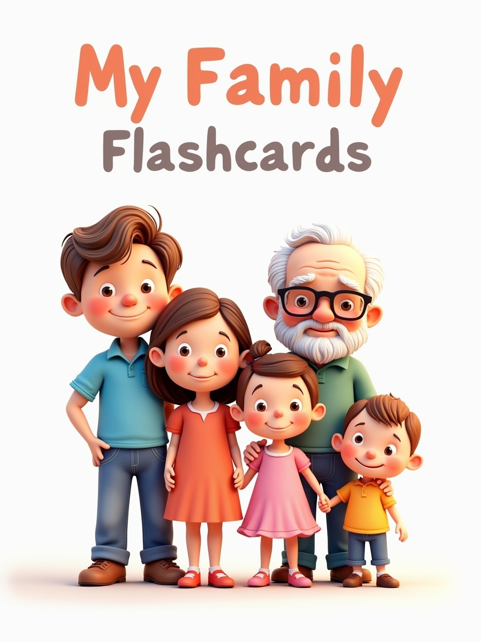 Colorful Flashcards to Teach Kids About Family