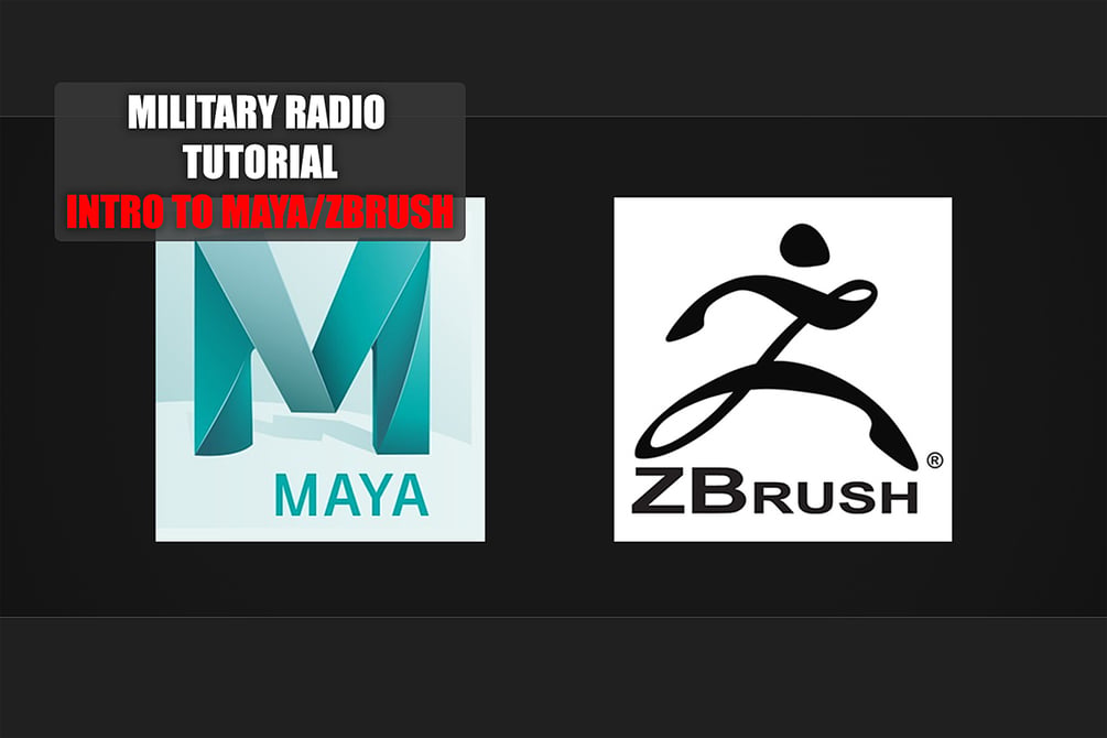 Military Radio Tutorial - Intro to Maya and Zbrush Edition