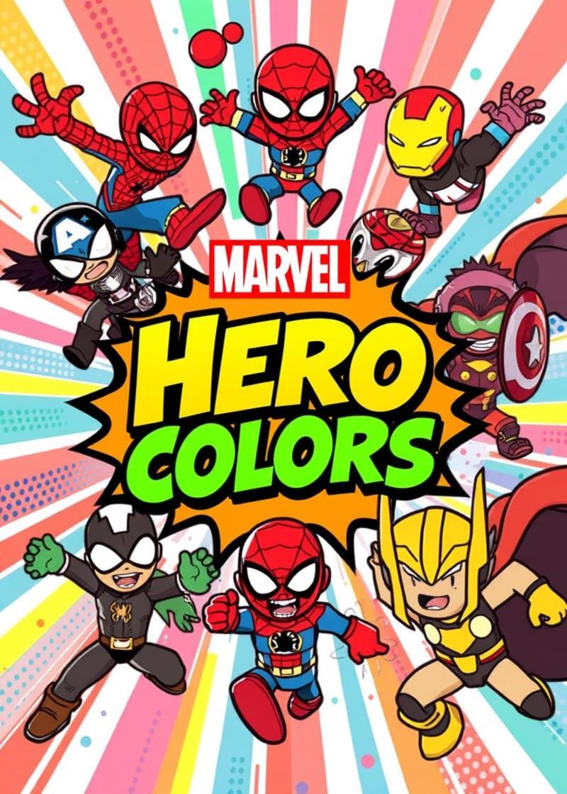 Marvel Heroes Coloring Book: Color Iron Man, Hulk, Spider-Man & More!