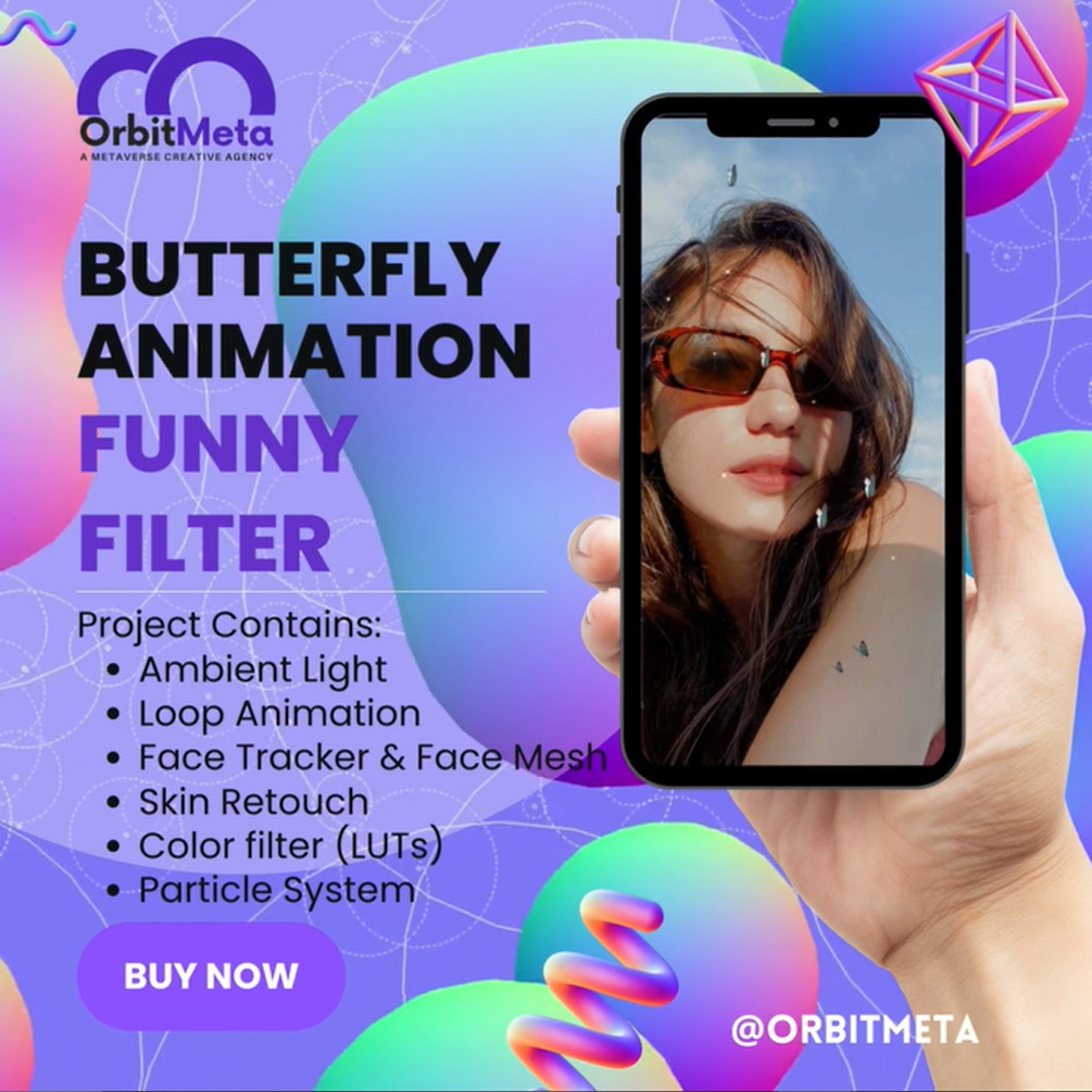 Butterfly Animation | Spark AR | Instagram Filters | Augmented Reality