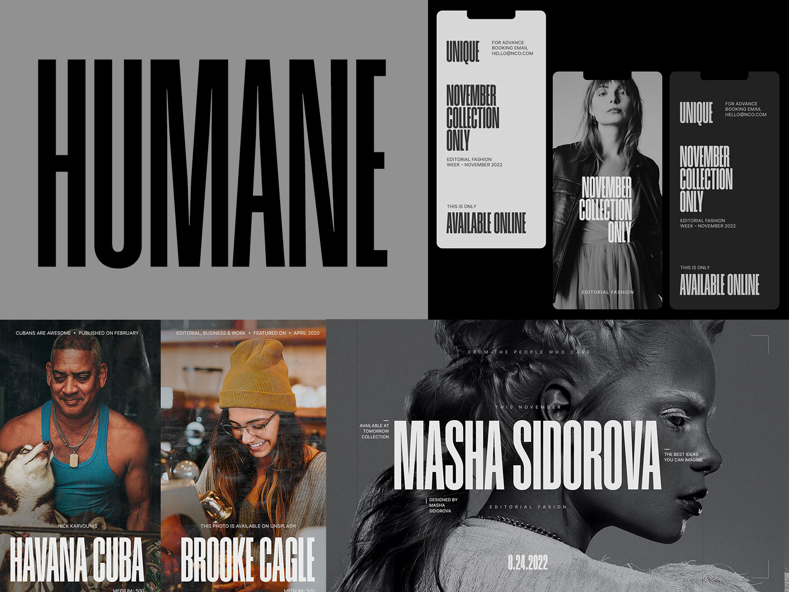New Free Typeface Humane & Meshed Display by Rajesh Rajput - Rajesh Rajput