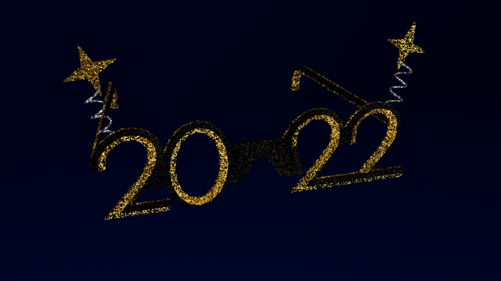 FREE 2022 New Year's Glasses - VRChat (PC and Quest compatible)