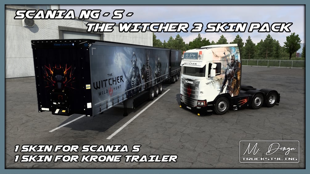 SKIN PACK SCANIA S + KRONE DOUBLE TRAILERS - 1.49 - ETS2