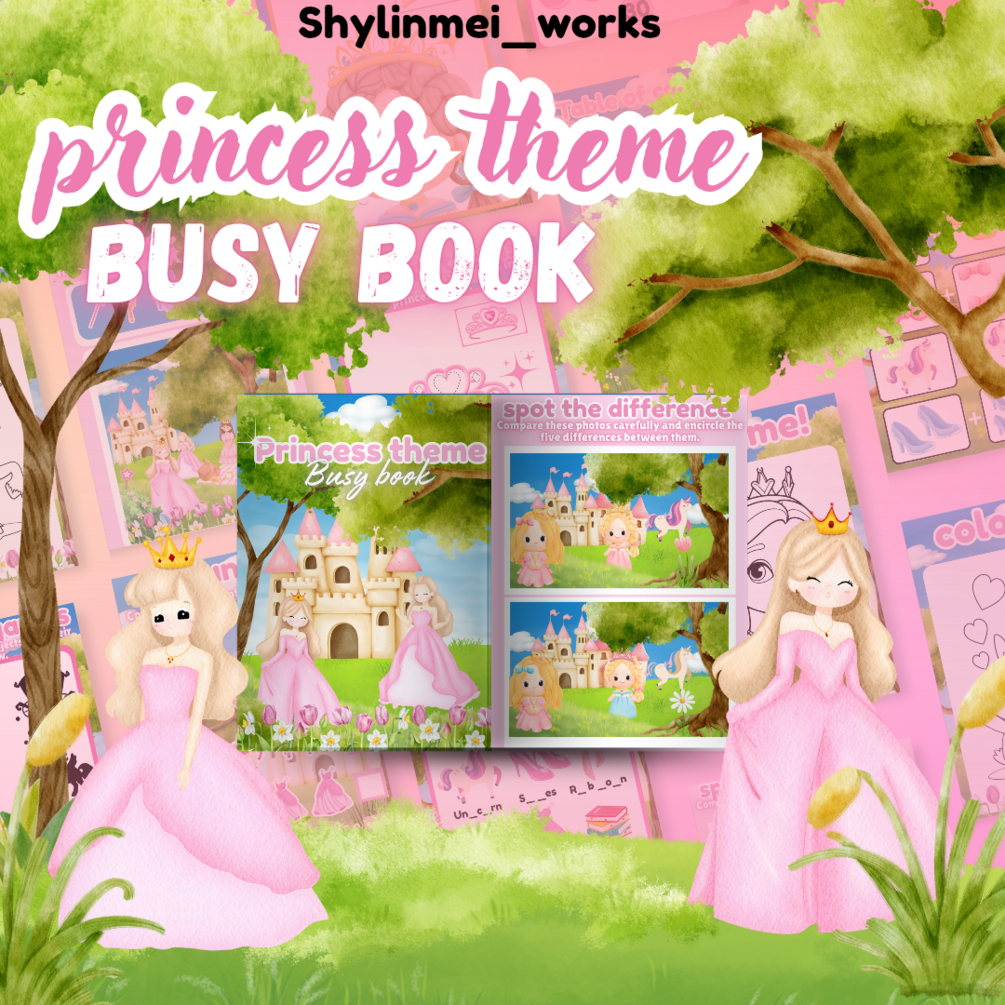 Princess theme busy book