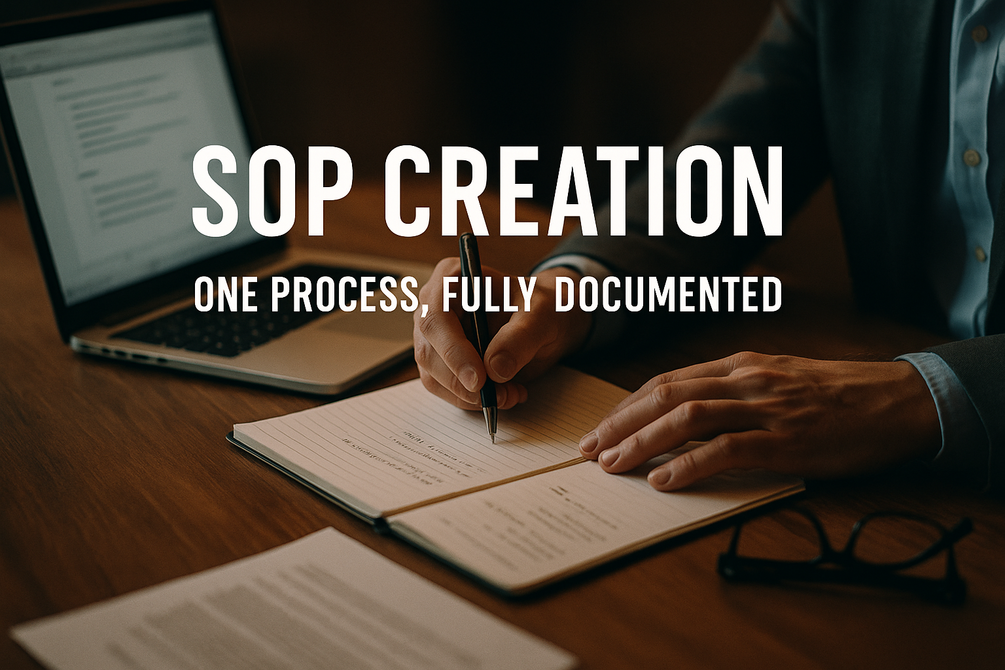 SOP Creation – One Process, Fully Documented