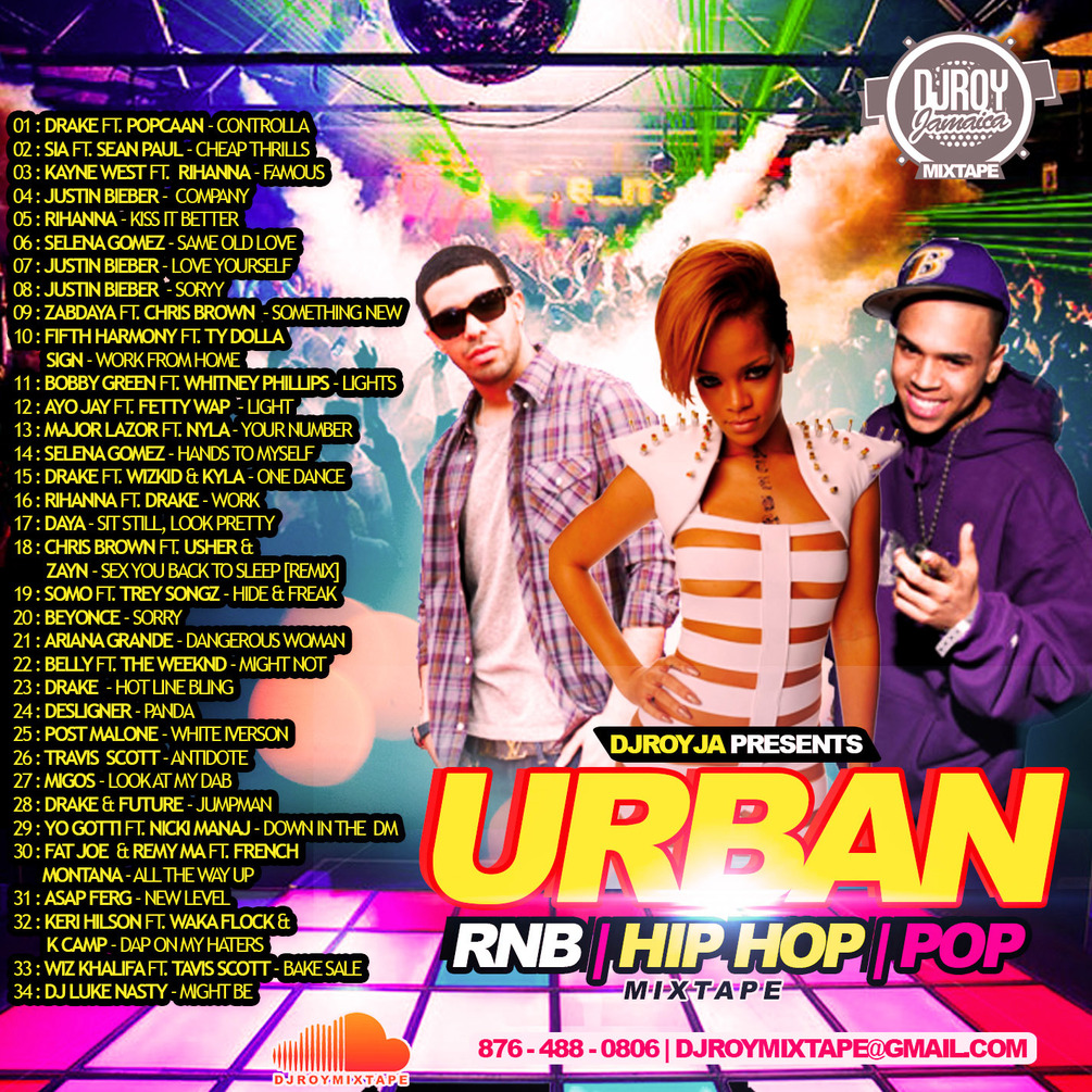 DJ ROY URBAN RNB POP HIP HOP MIX VOL.4 2016