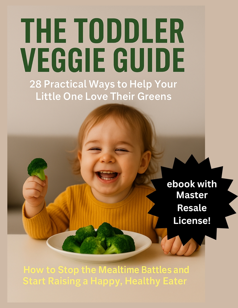 The Toddler Veggie Guide with PLR and Master Resale Rights