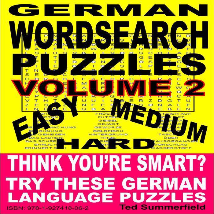German Word Search Puzzles Volume 2