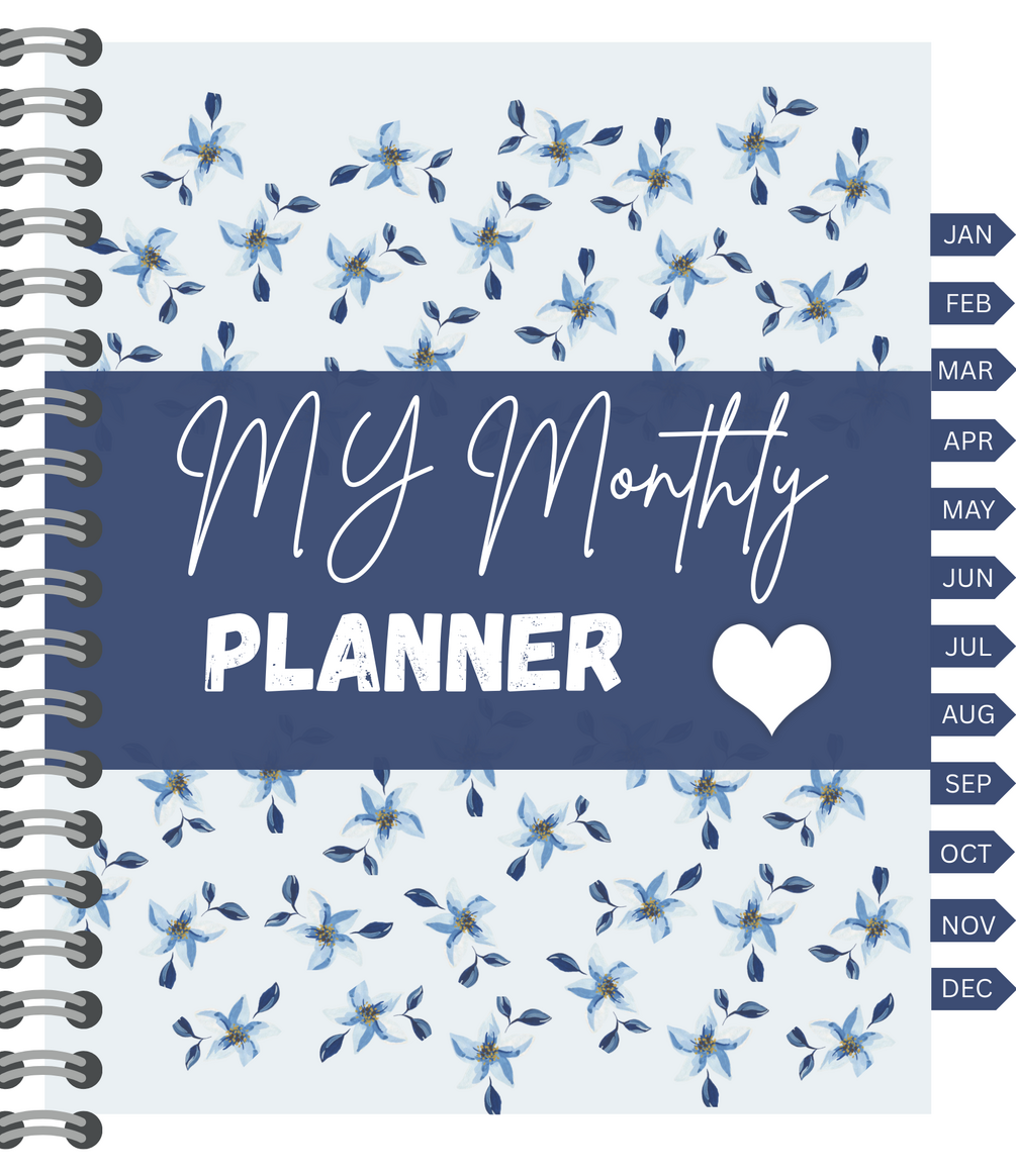 Floral Theme Digital Monthly Planner