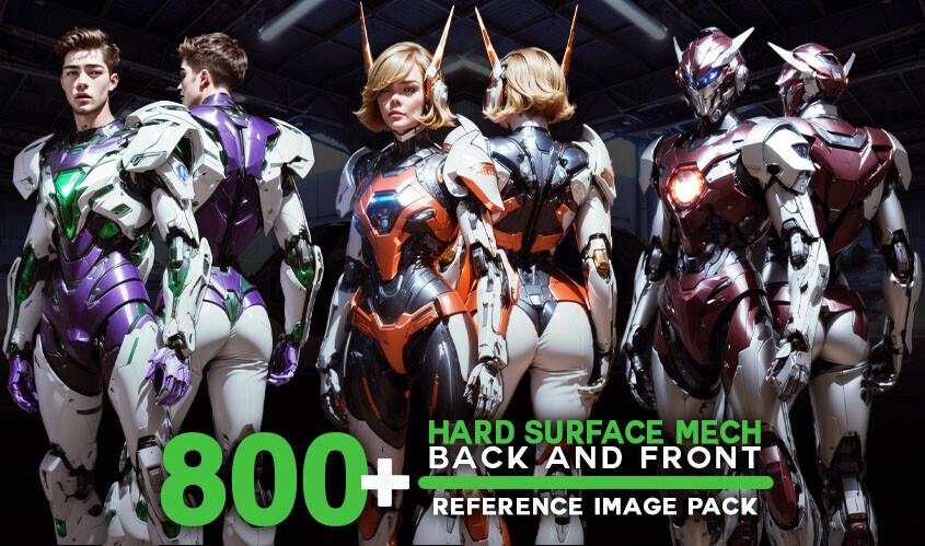 Hard Surface Mech Back and Front