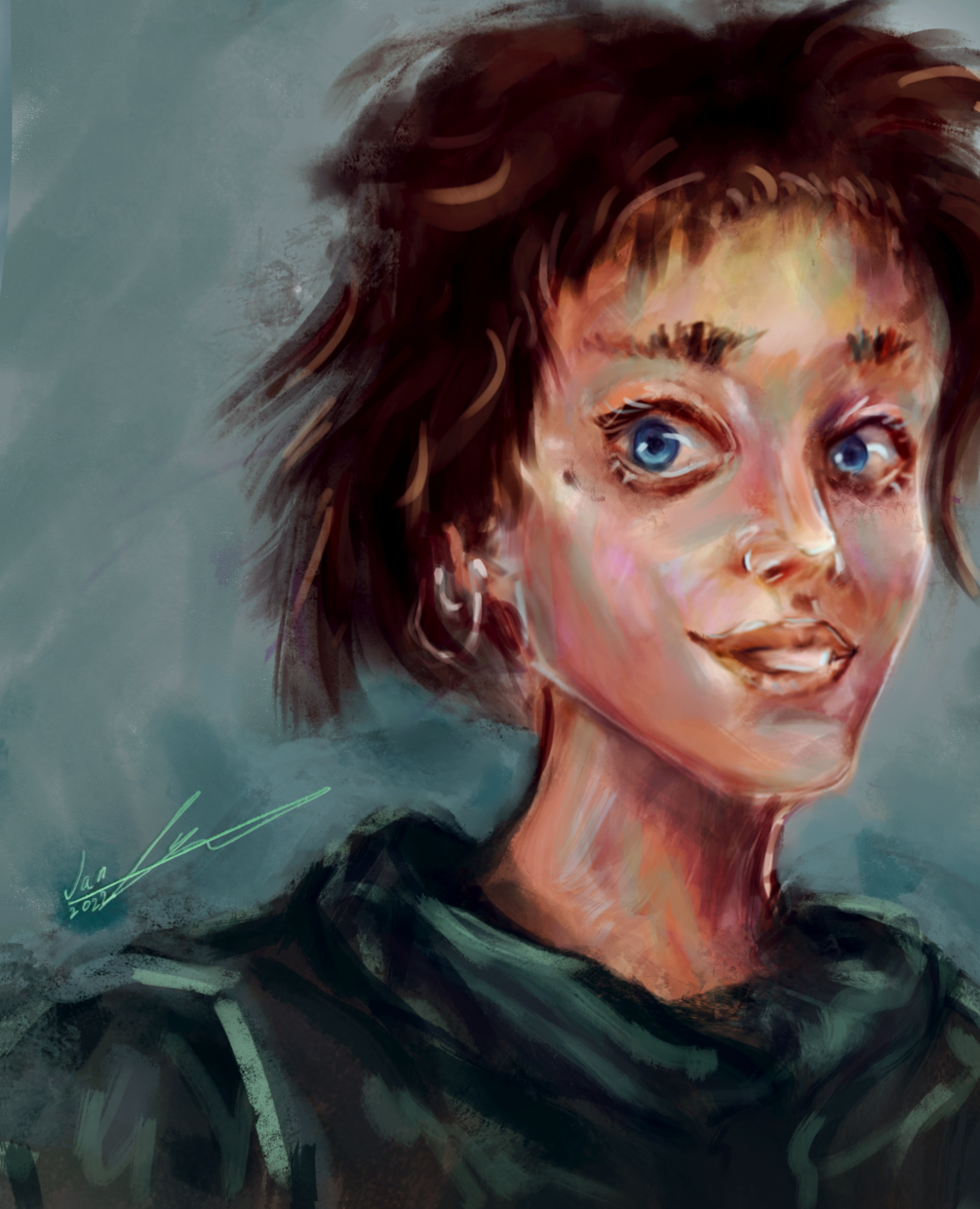 January portrait psd