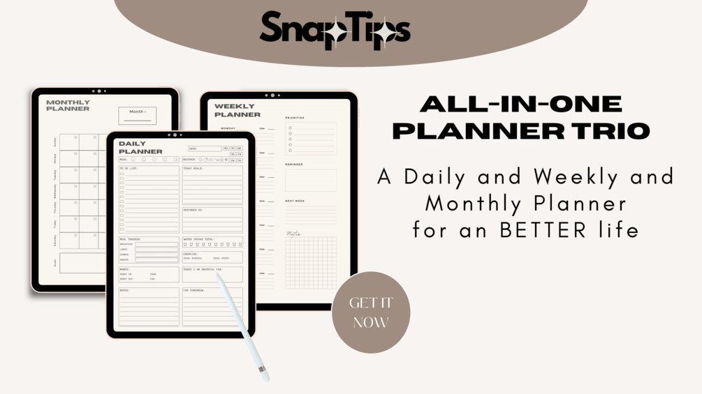 All-in-One Planner Trio