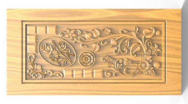 Unique Floral ArtCAM Design for Decorative Panel, Ideal for Adding a ...