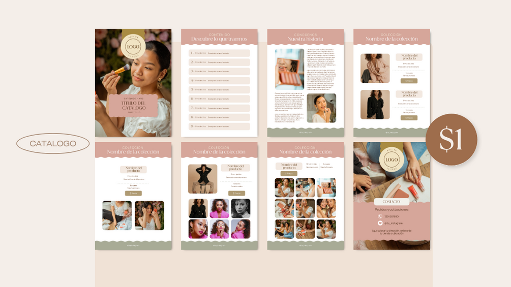 Plantilla CANVA Catalogo digital sencillo