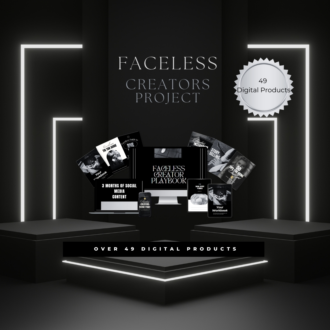 Faceless Creators Project - 49 Digital Products Bundle