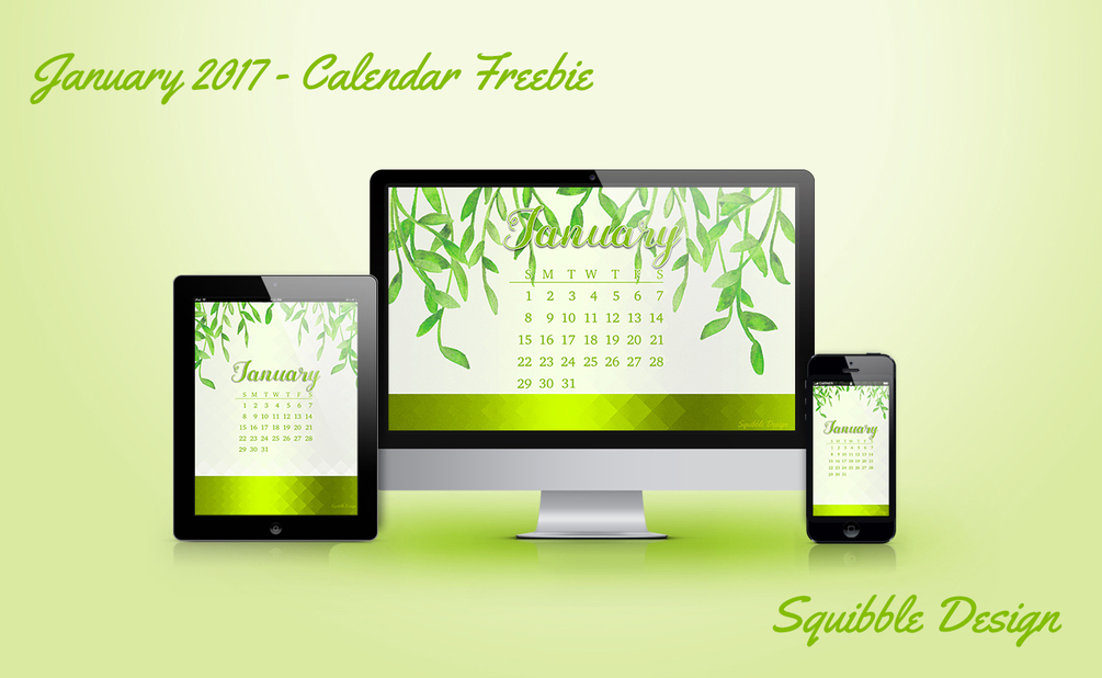 Freebie - January 2017 Wallpapers for desktop, iPhone and iPad