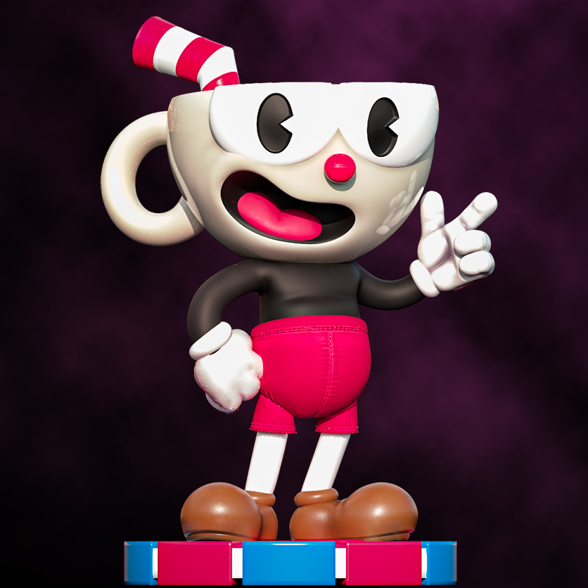 Fanart Cuphead - Statue