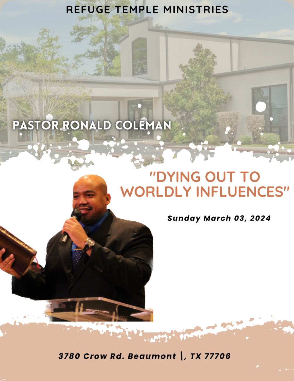 Pastor Ron Coleman 'Dying Out to Worldly Influences'