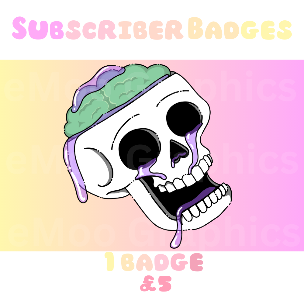 Bone Brigade Twitch Badge/Emote - 1 Badge/Emote (Goo Brain)
