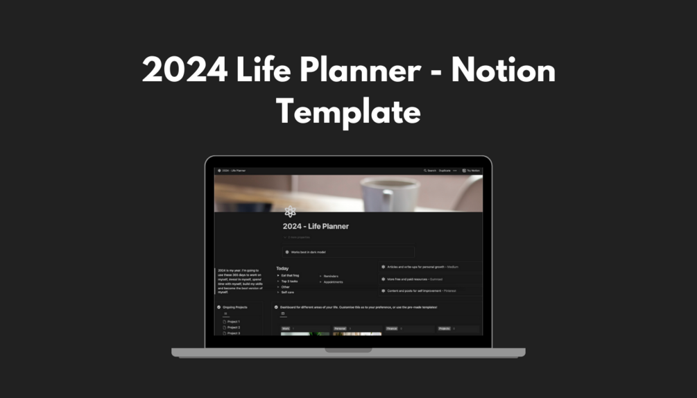 2024 Life Planner | Notion Template