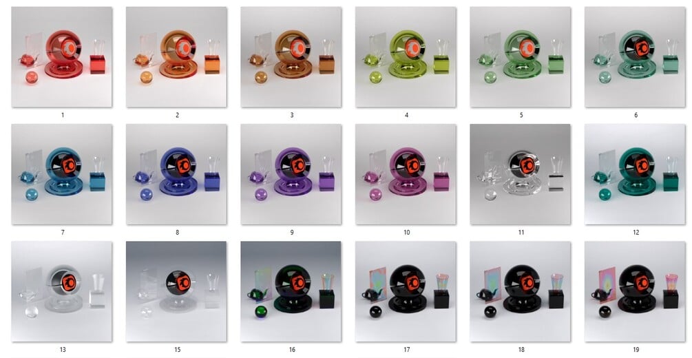 Glass. Corona renderer materials