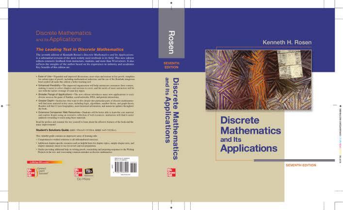 Discrete Mathematics and its Applications by Kenneth H Rosen