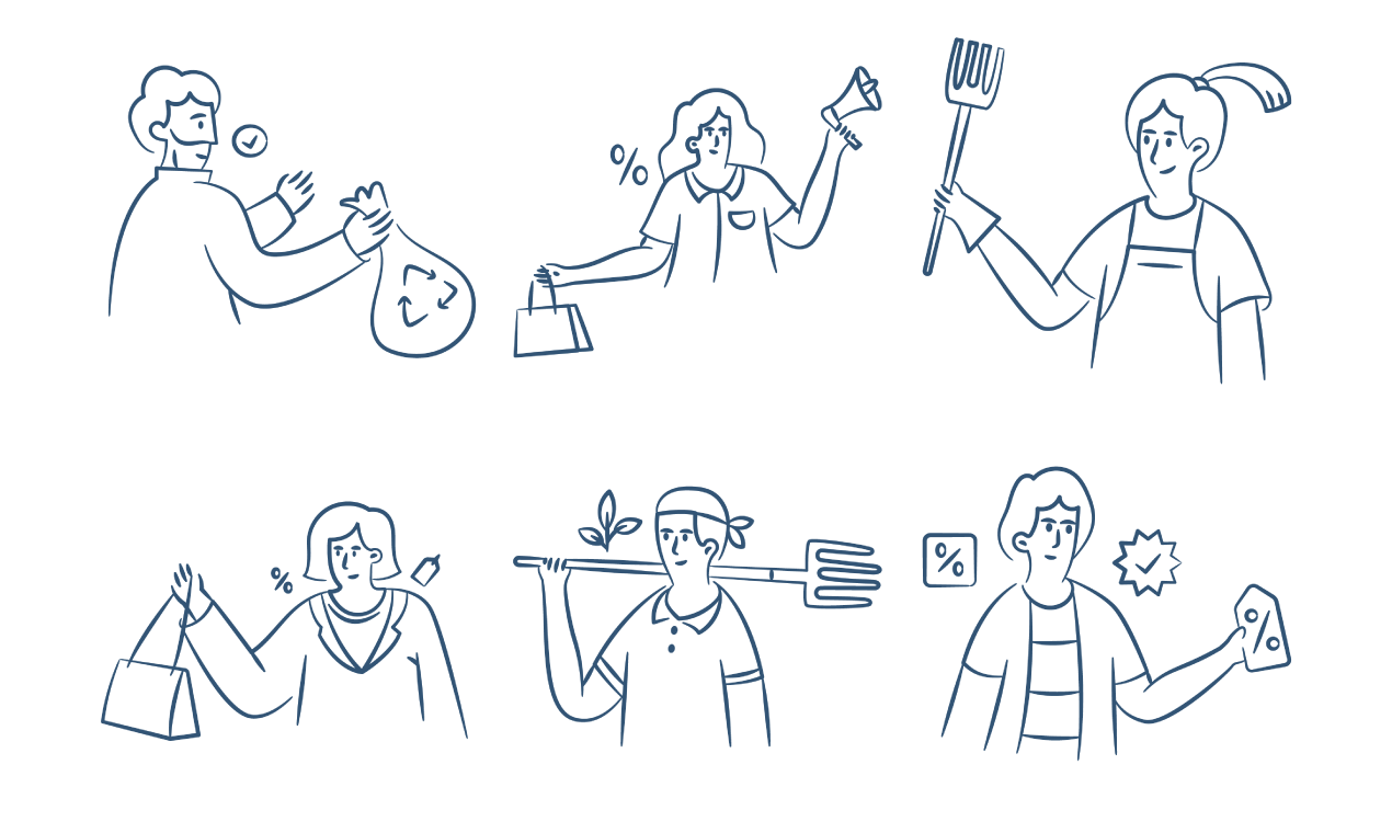 Eddy illustrations - 90 Vector Elements