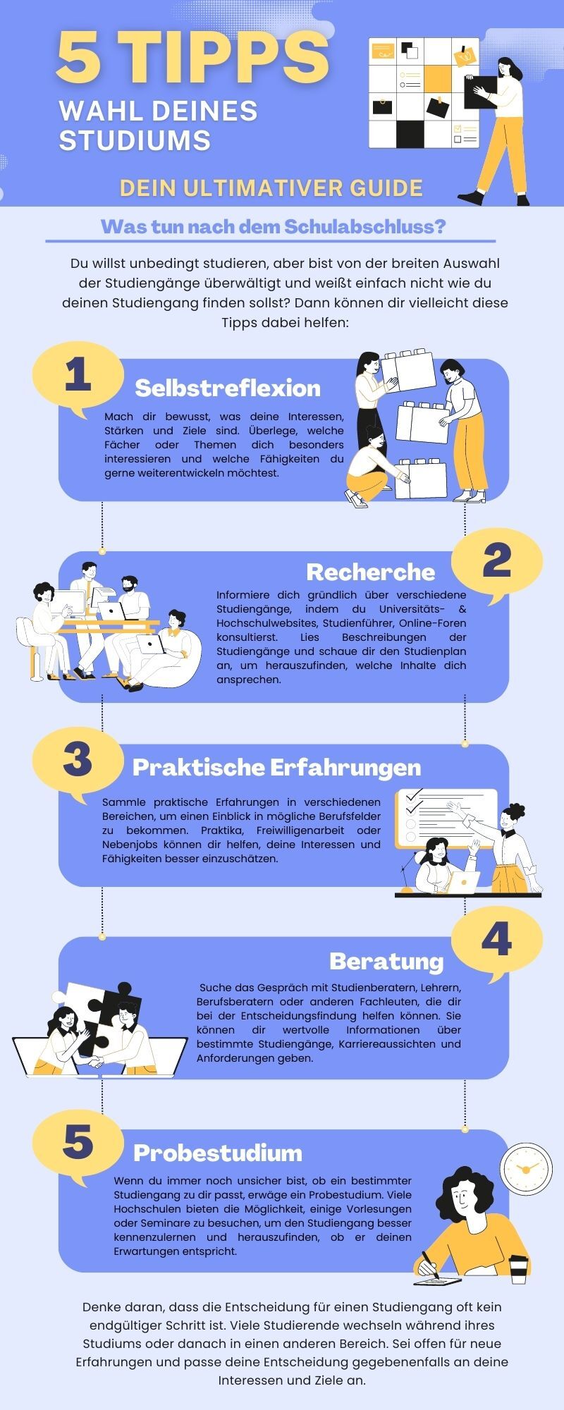 5 Tipps für deine Studienwahl