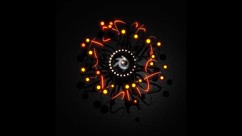 The Songflower - Curl noise based audioreactive setup in Geometry Nodes