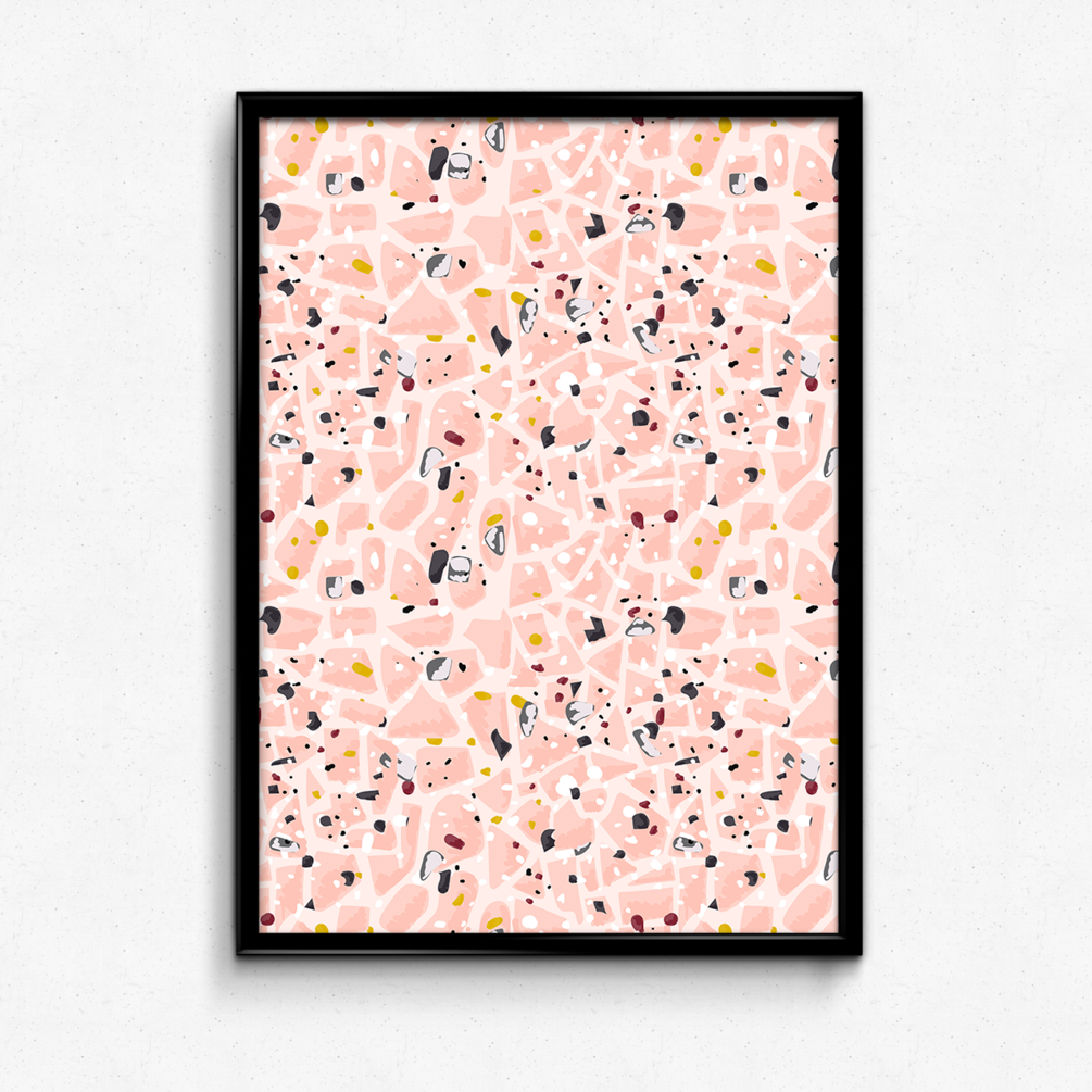 Terrazzo Style No 05 - High-Resolution Printable Poster Print