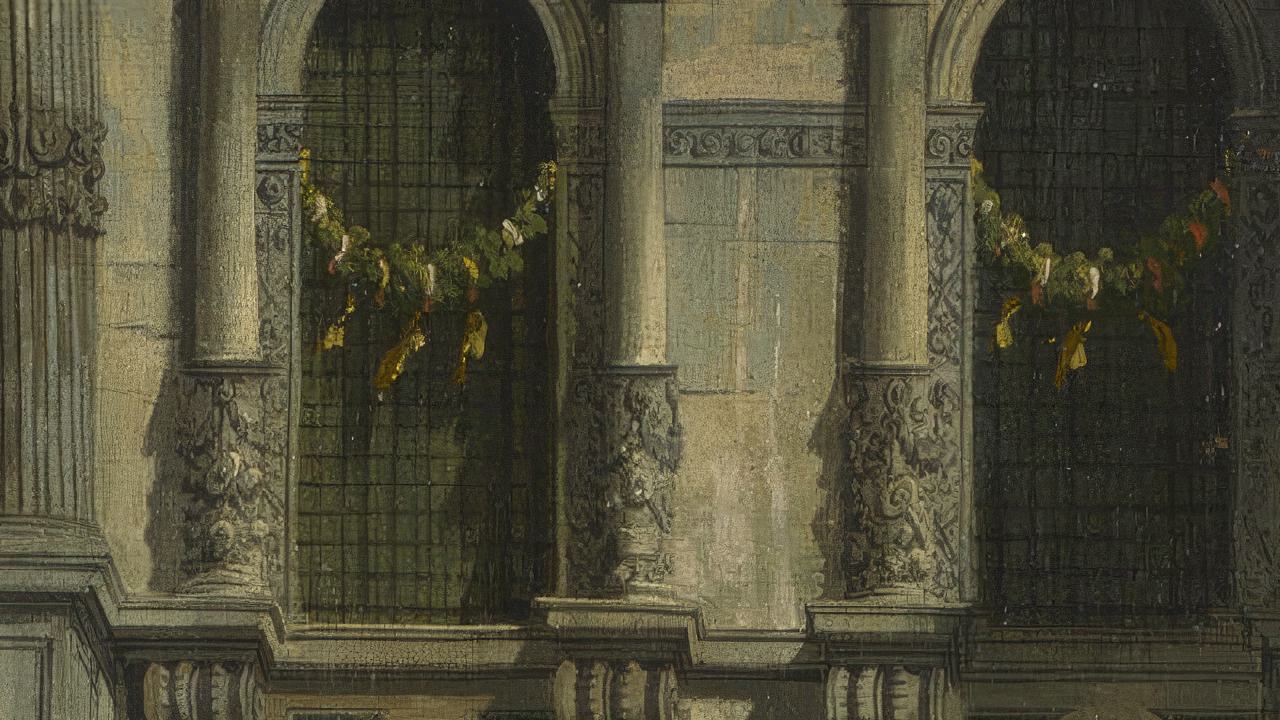 Venice: The Feast Day of Saint Roch by Canaletto