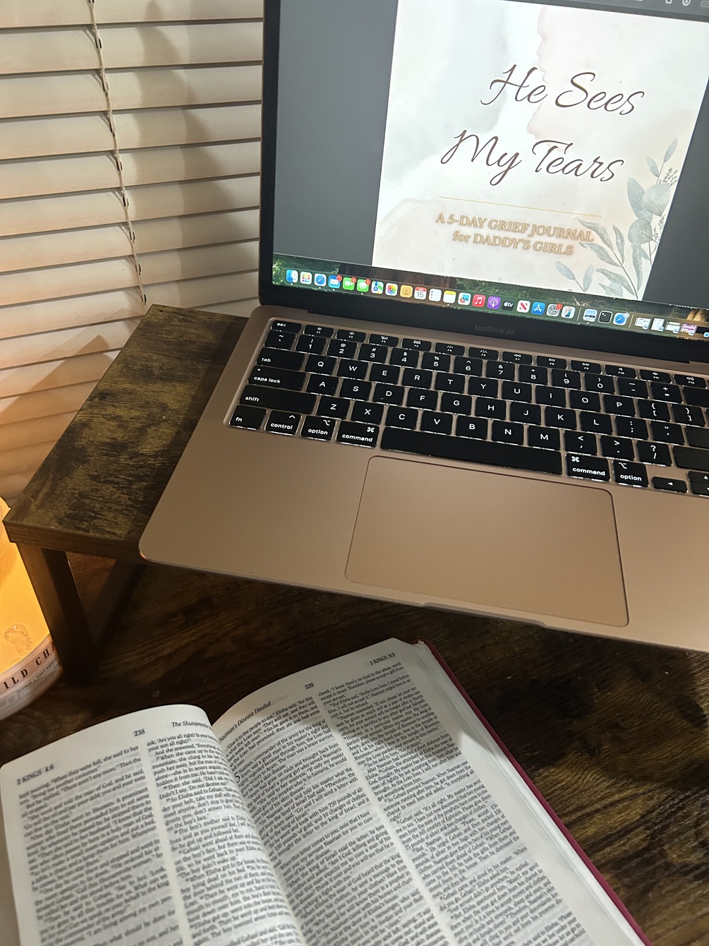 He Sees My Tears - 5-Day Grief Journal for Daddy’s Girls