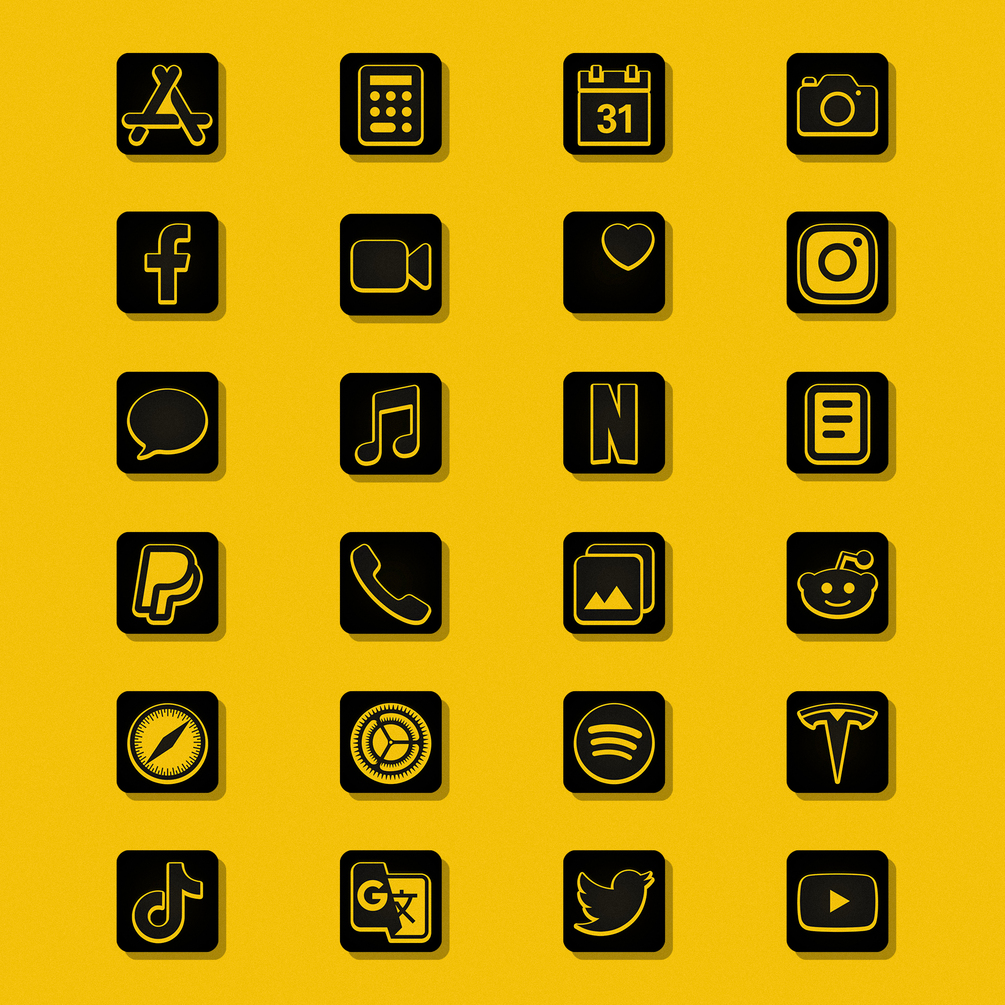iOS 14 Icons — Black Mamba (2020)