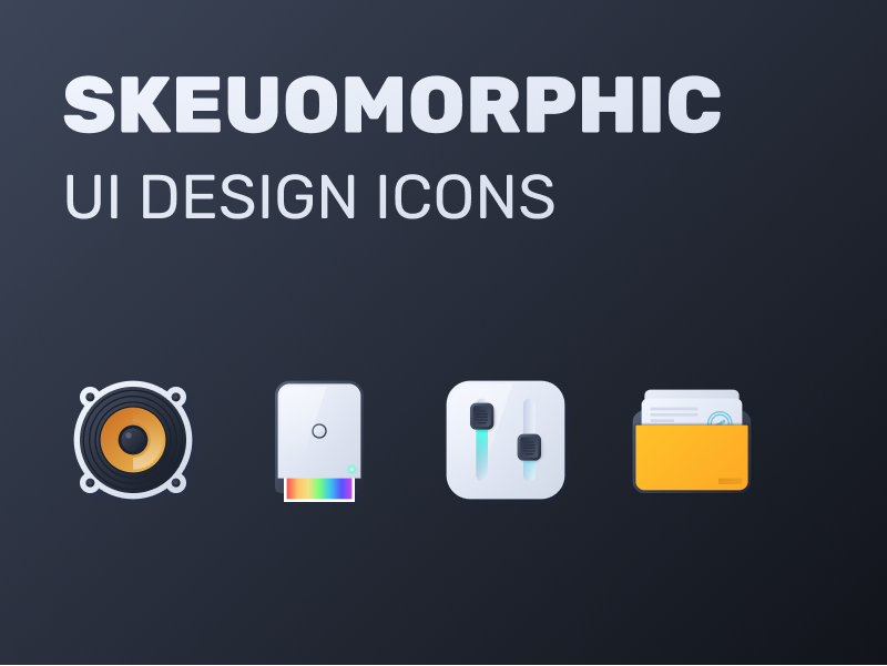 Skeuomorphic UI Design - Alex Martynov