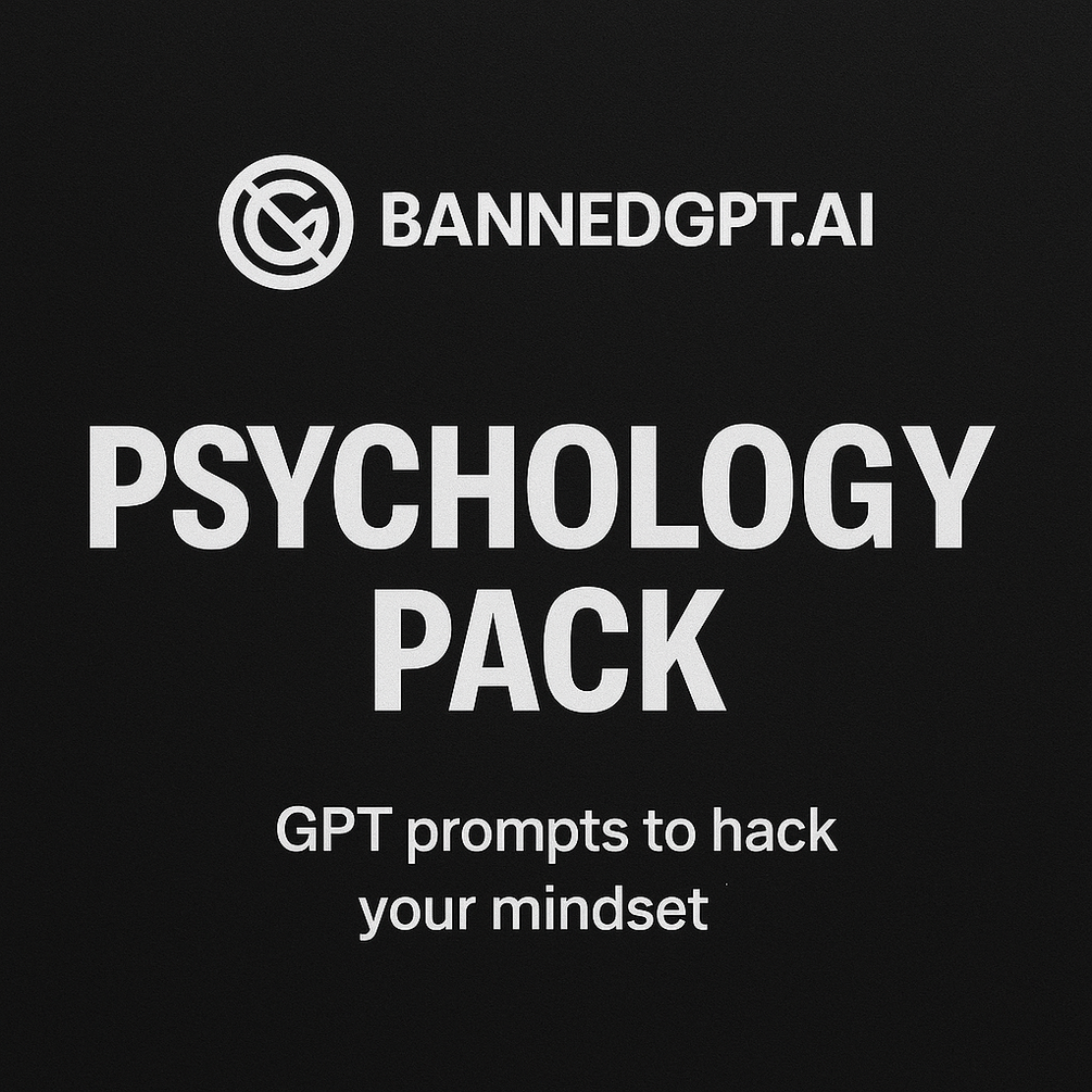 Psychology Pack — 100 GPT Prompts to Hack Your Mindset