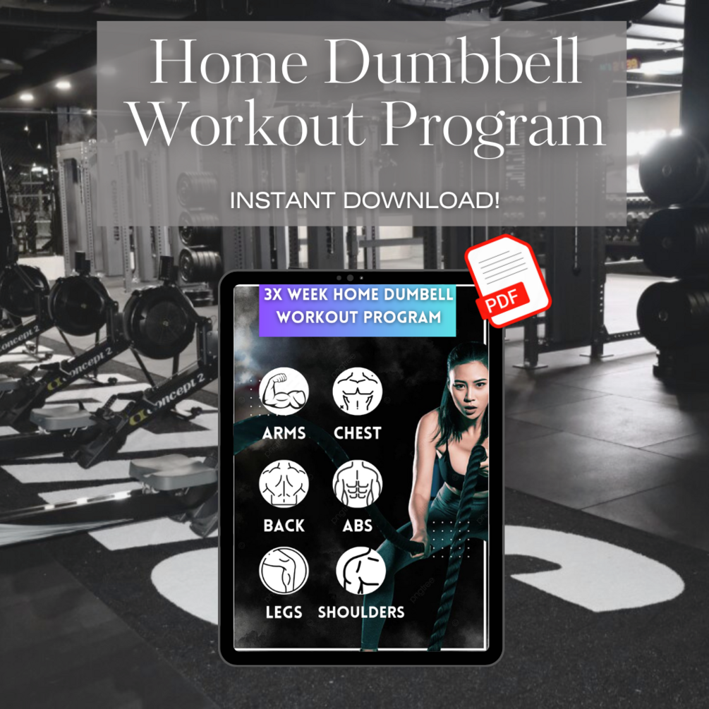 3X Week Home Full Body Dumbbell Workout Program