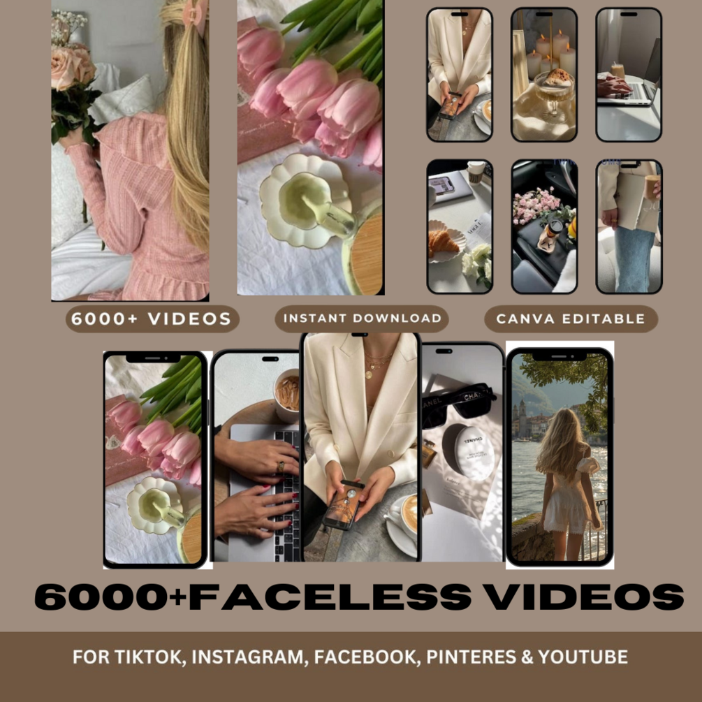 6000+ Aesthetic Faceless Video Reels