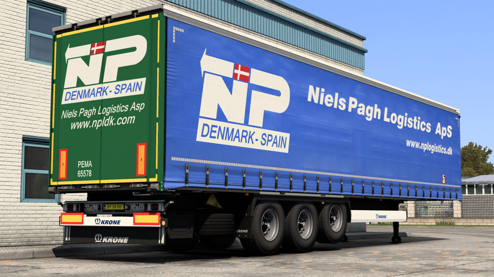 Niels Pagh Logistics ApS (NP) skin for Krone Profi liner. ETS2