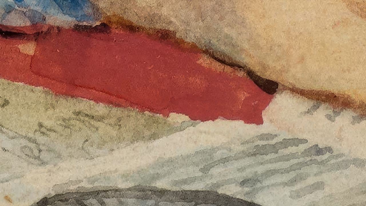 Writing girl by Albert Anker