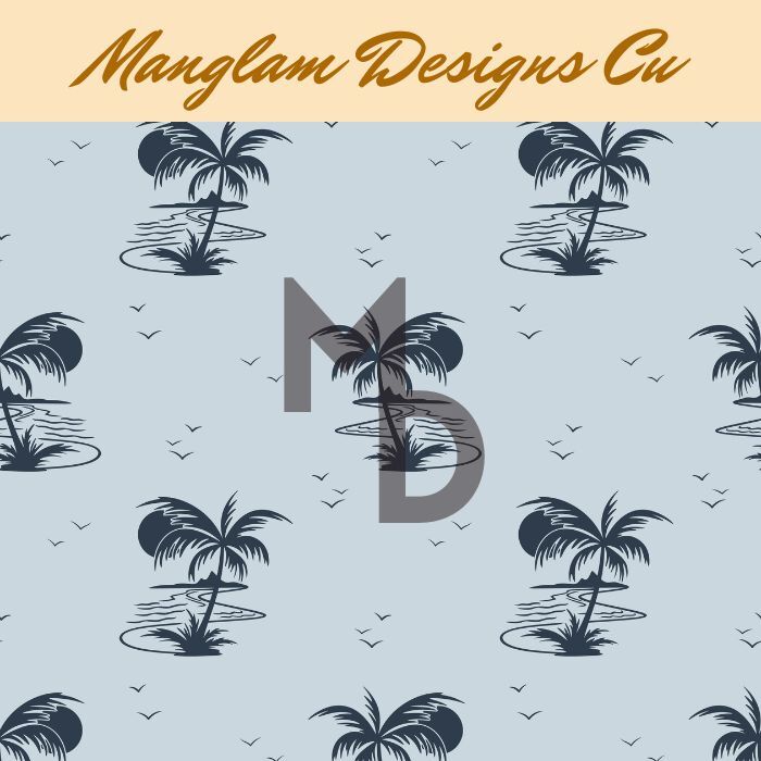 Boys tropical beach seamless pattern for Summer, trendy summer seamless ...