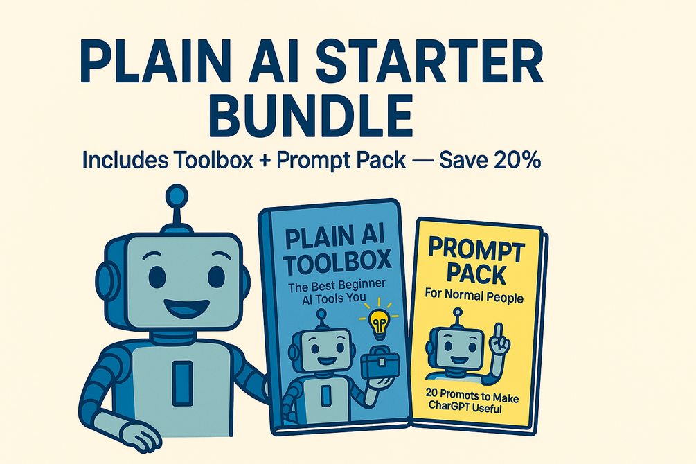 Plain AI Starter Bundle: Includes Toolbox + Prompt Pack — Save 20%
