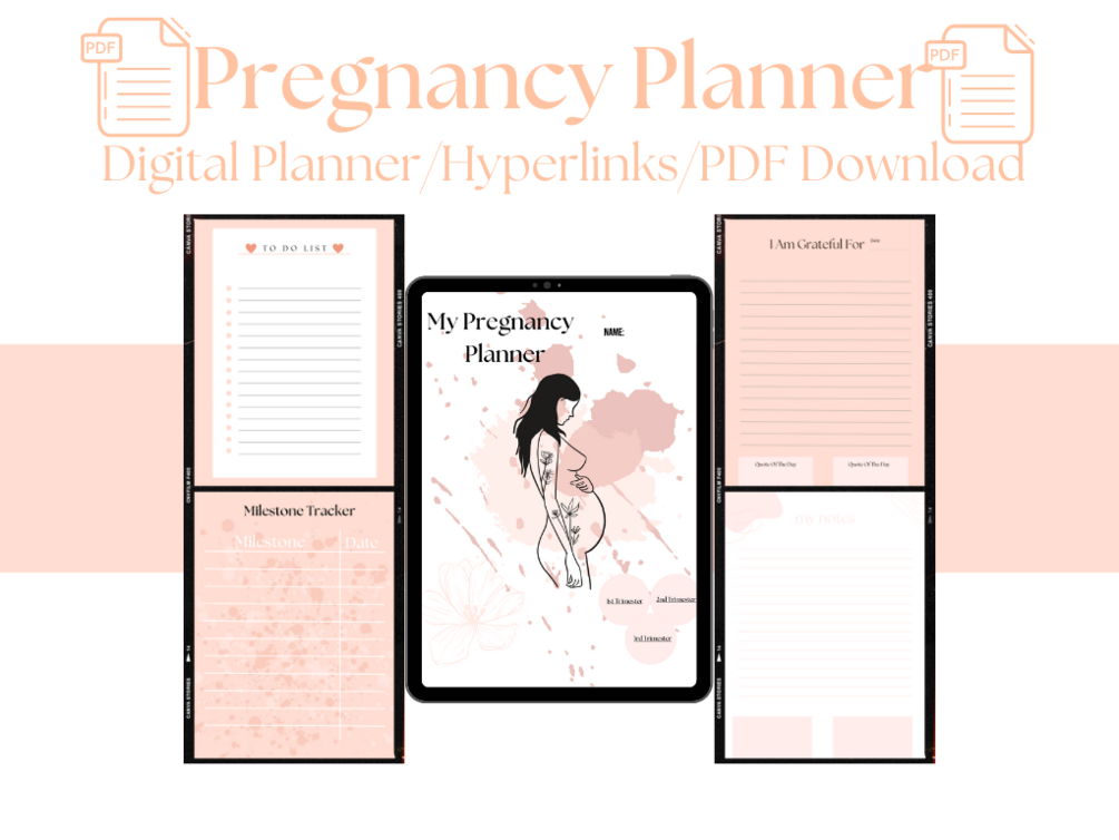 The Ultimate Pregnancy Journal, Digital Pregnancy Planner, Pregnancy ...