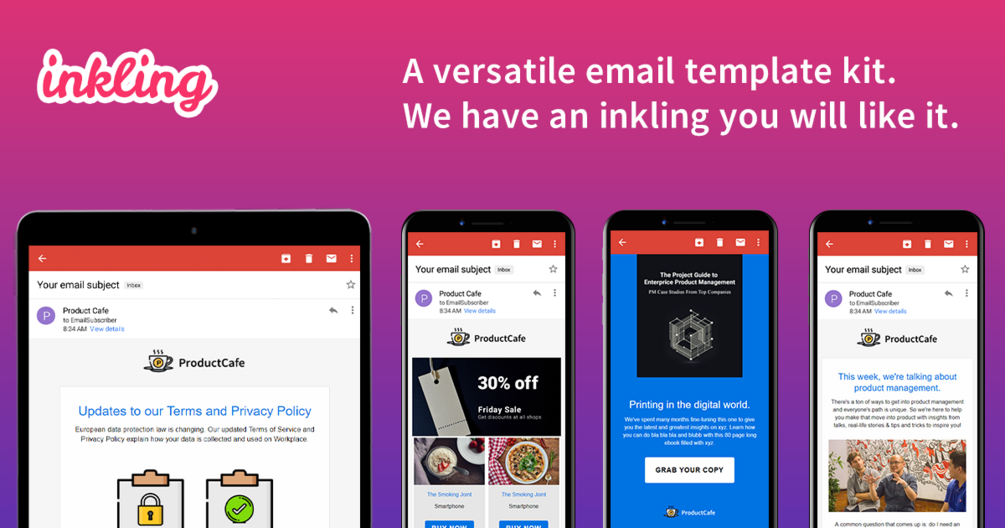 Inkling - 29 responsive email templates