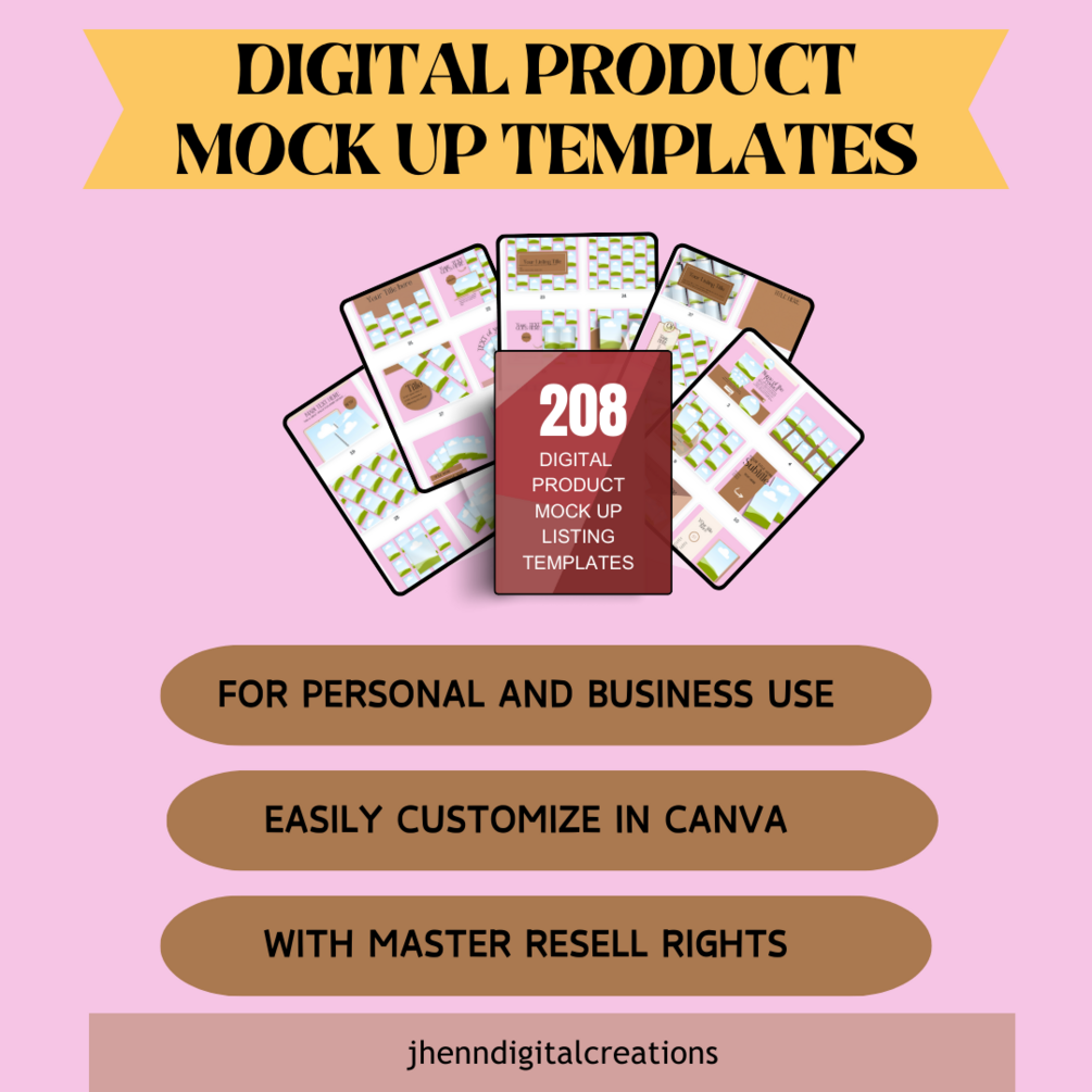 Digital product Mock-up listing-208 mock up