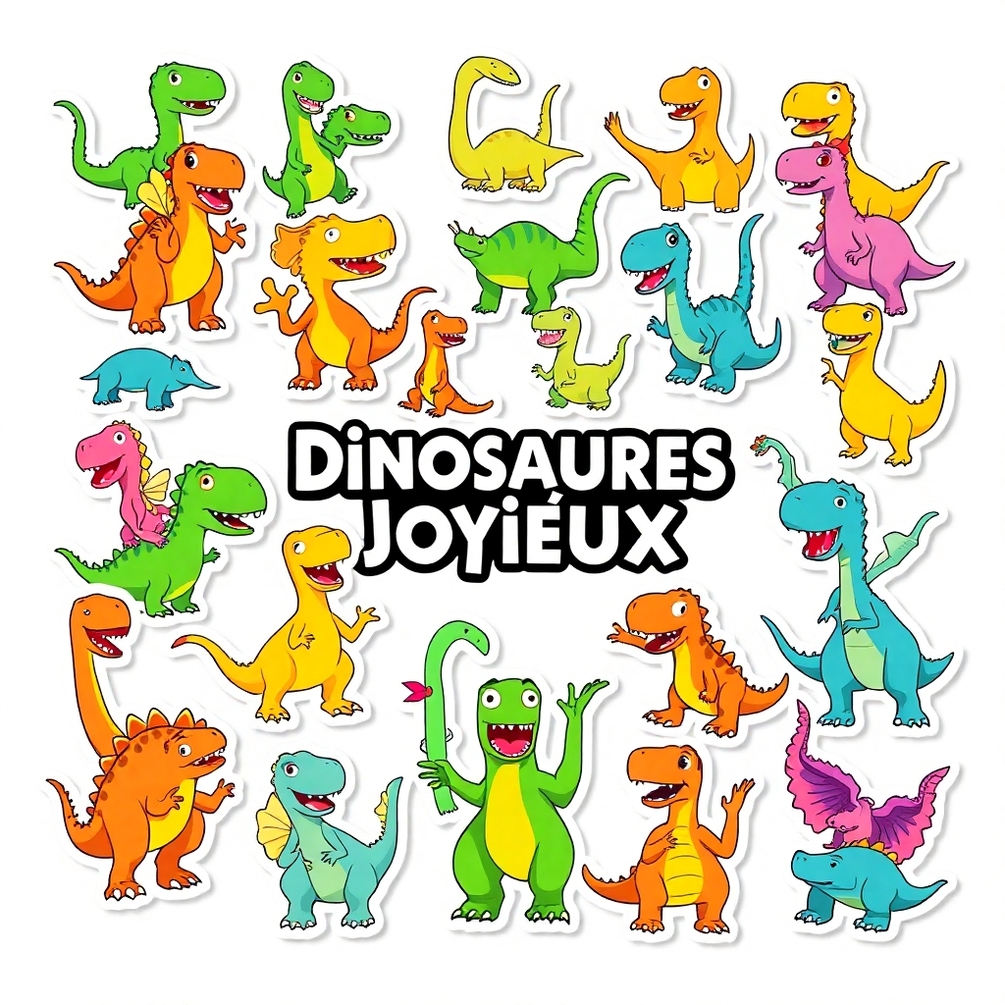 Happy Dinosaurs: 5000 Stickers of Prehistoric Fun