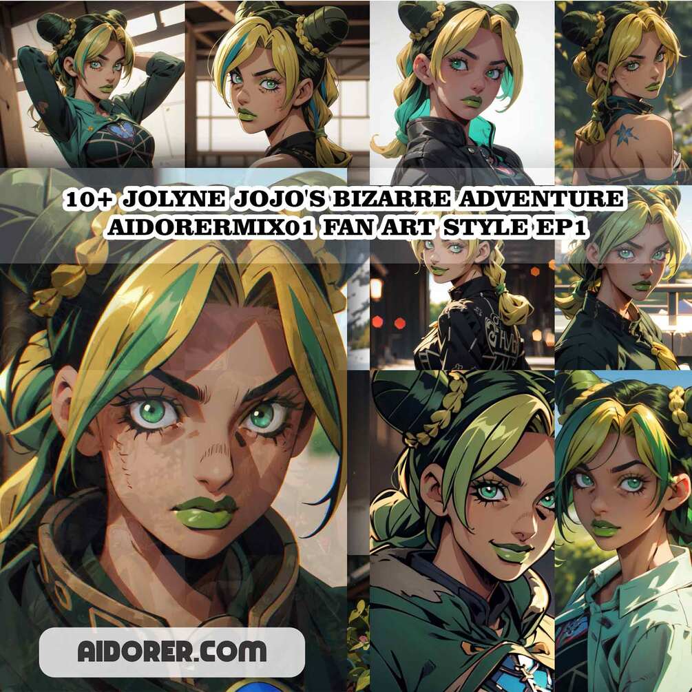 10+ JOLYNE JOJO'S BIZARRE ADVENTURE AIDORERMIX01 FAN ART STYLE EP1