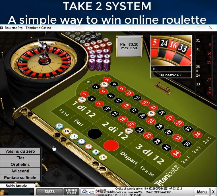 TAKE 2 SYSTEM - How to win online roulette