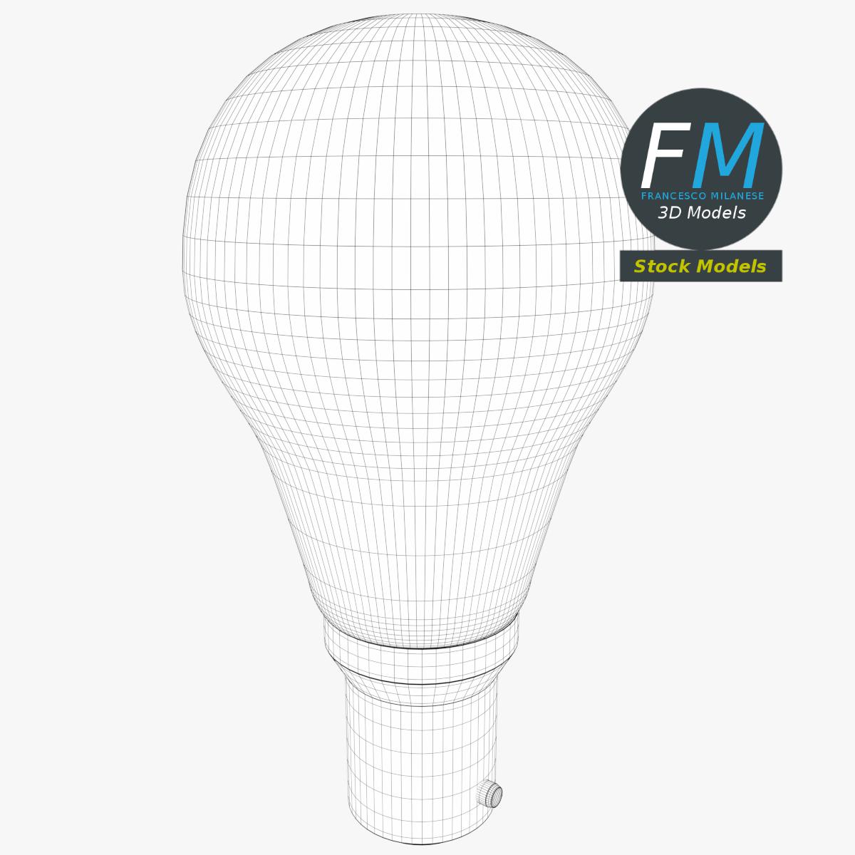 3D MODEL - Incandescent light bulb