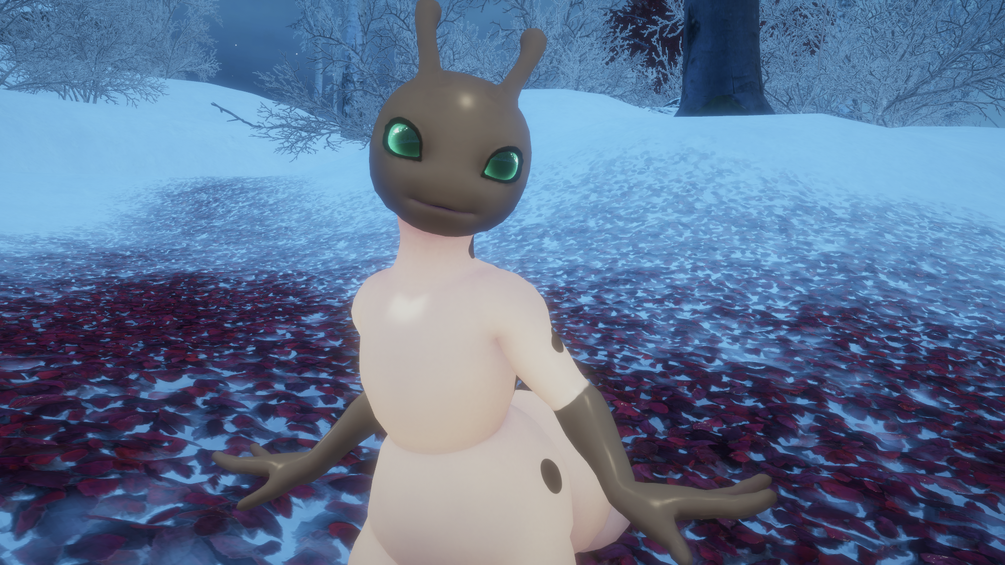 Vrchat Grub and Mushroom avatar